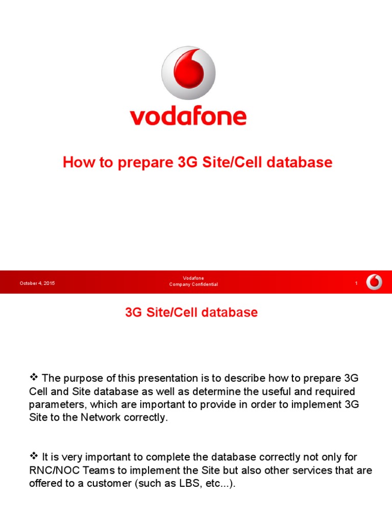 3G Site-Cell Database CreationV2 | PDF | Gsm | Mobile Telecommunications