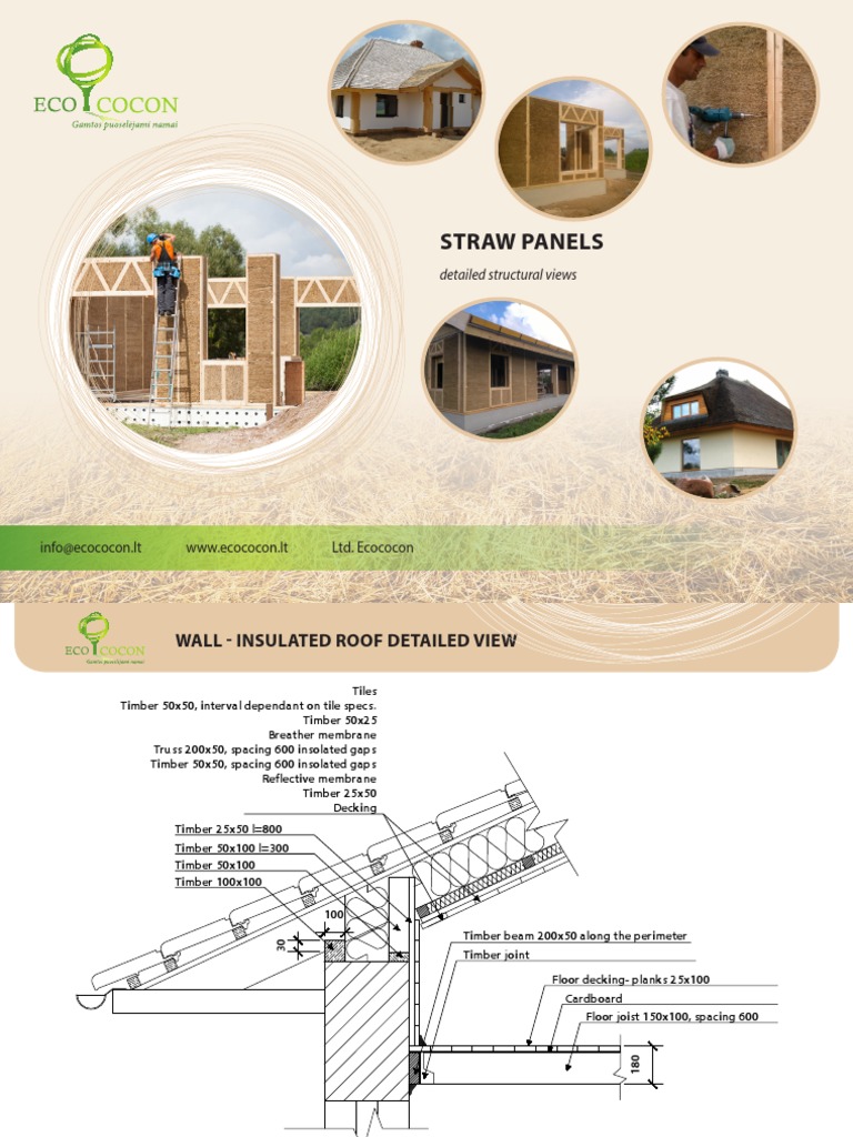 Straw Panels: Detailed Structural Views | PDF