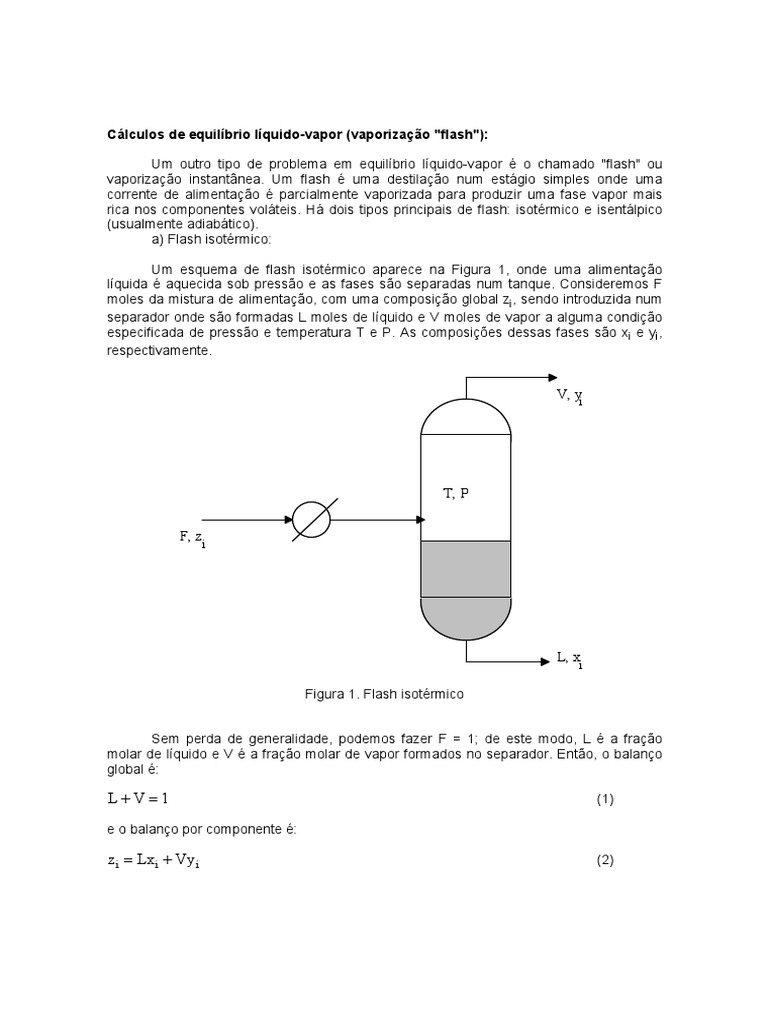 Metodo de Rachford-Rice - Flash | PDF | Vapor | Líquidos