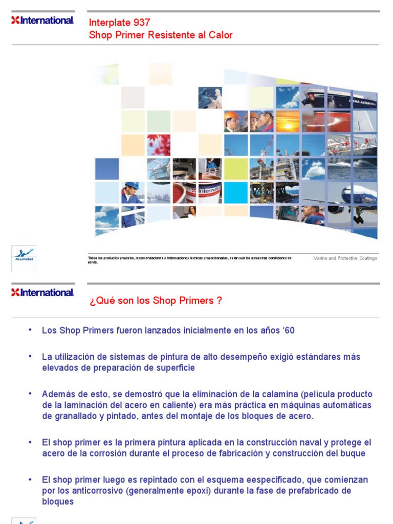 Interplate 937: Primer Etil Silicato Avanzado | PDF | Soldadura ...
