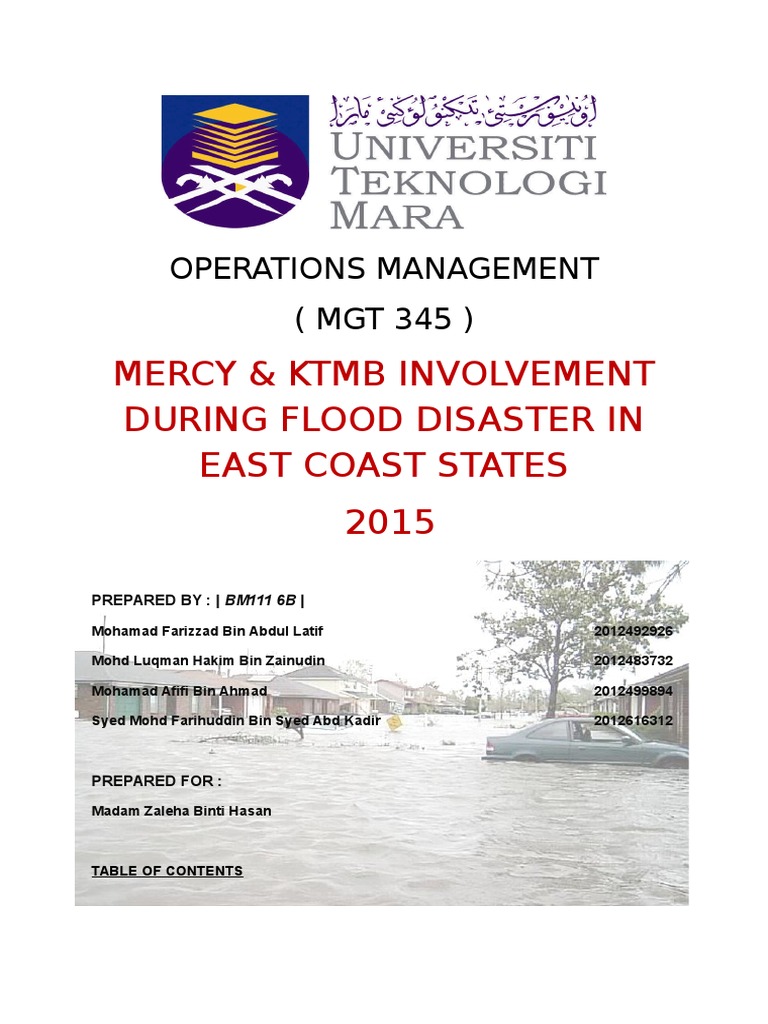 Disaster Response in East Coast 2015 | PDF