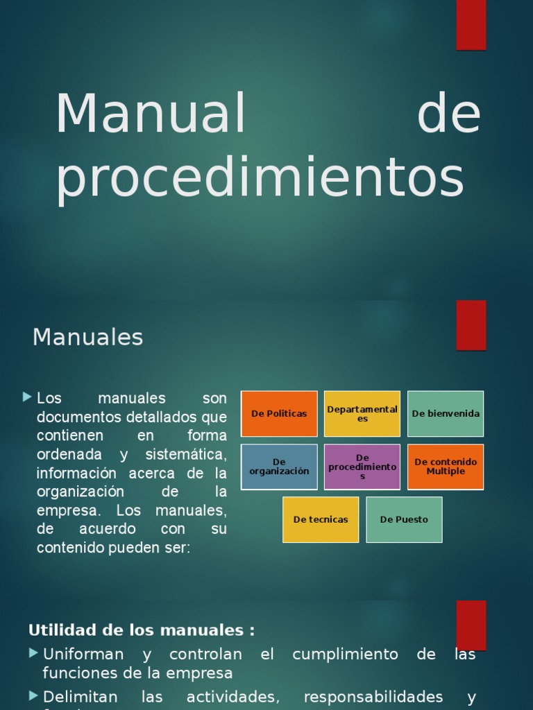 Manuales de Procedimientos | Toma de decisiones | Información