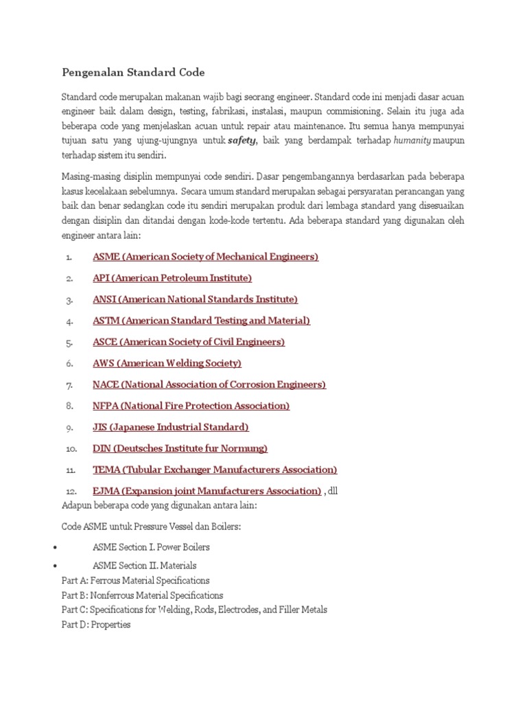 Pengenalan Standard Code Untuk Engineer | PDF | Komputer