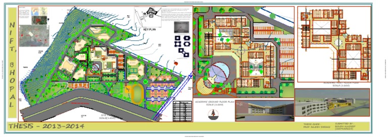 NIFT Bhopal Campus Site Plan Overview | PDF