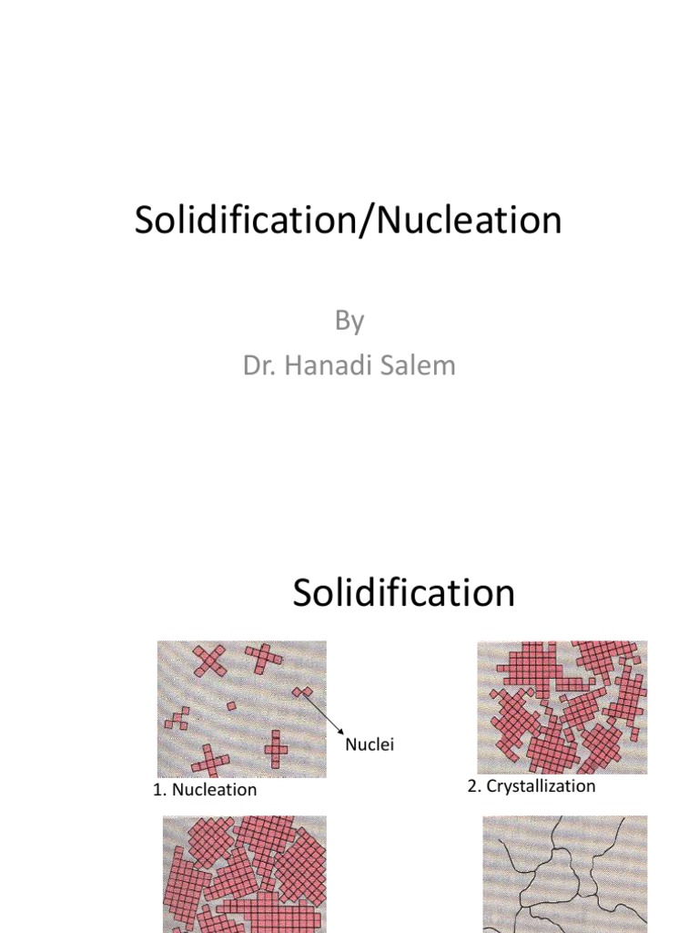 Solidification Nucleation | PDF | Nucleation | Freezing