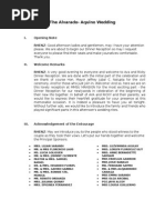 Script Wedding | PDF | Wedding | Bride