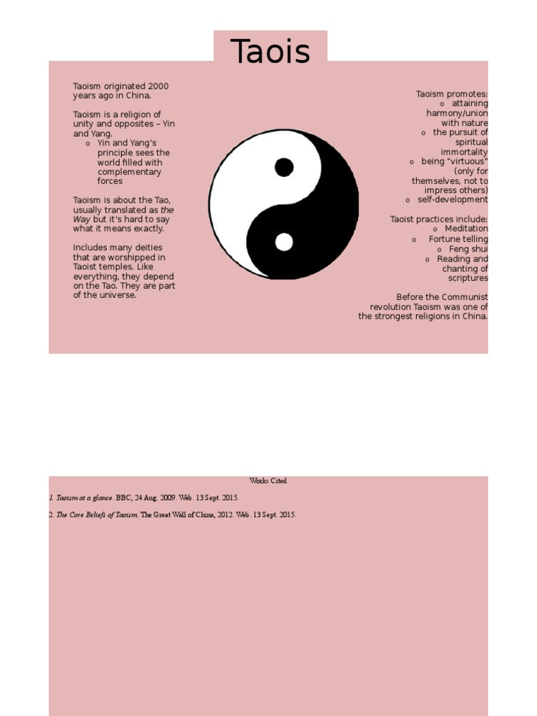 Taoism - Chinese Culture Research | PDF | Religion & Spirituality