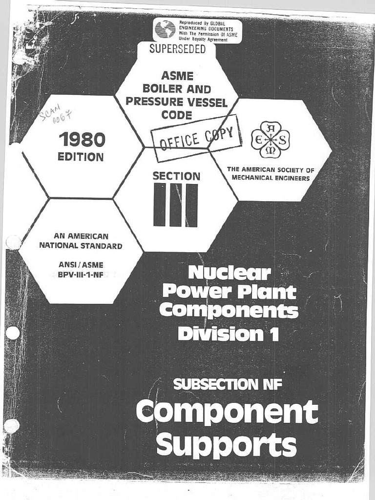 ASME Boiler and Pressure Vessel Code, Section III NF, Editio | PDF ...