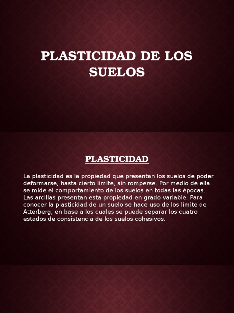 Plasticidad De Los Suelos | Plasticidad (Física) | Ingeniero civil