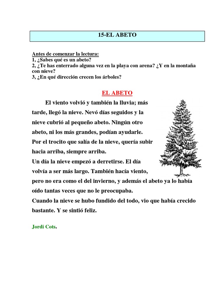 El Abeto | PDF | Ciencia y matemática