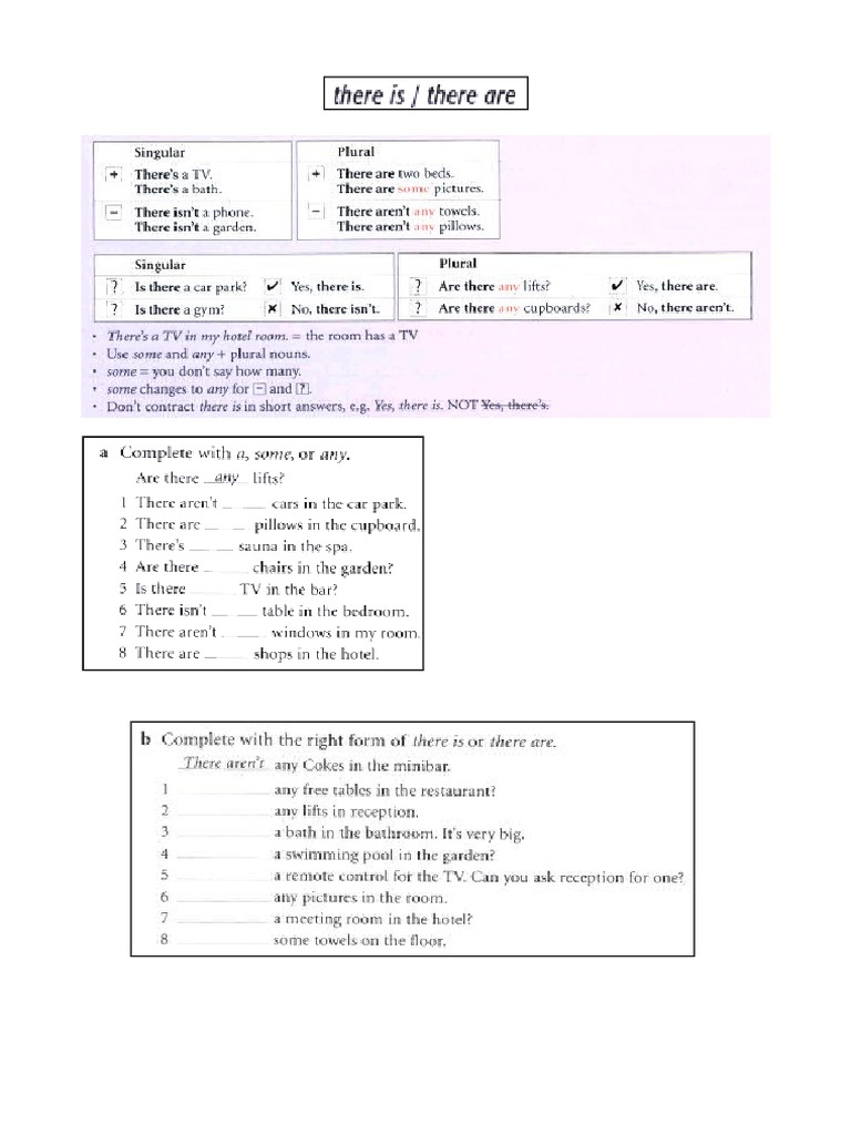 There Is There Are - Beginner | PDF