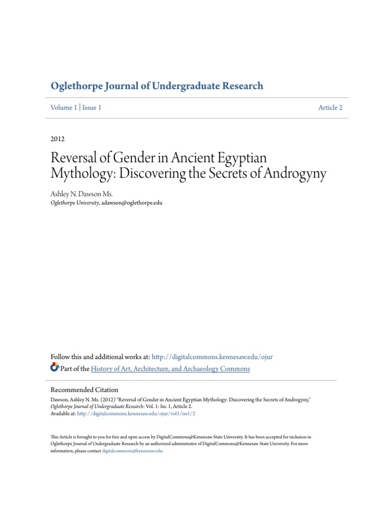 Reversal of Gender in Ancient Egyptian Mythology: Discovering The ...