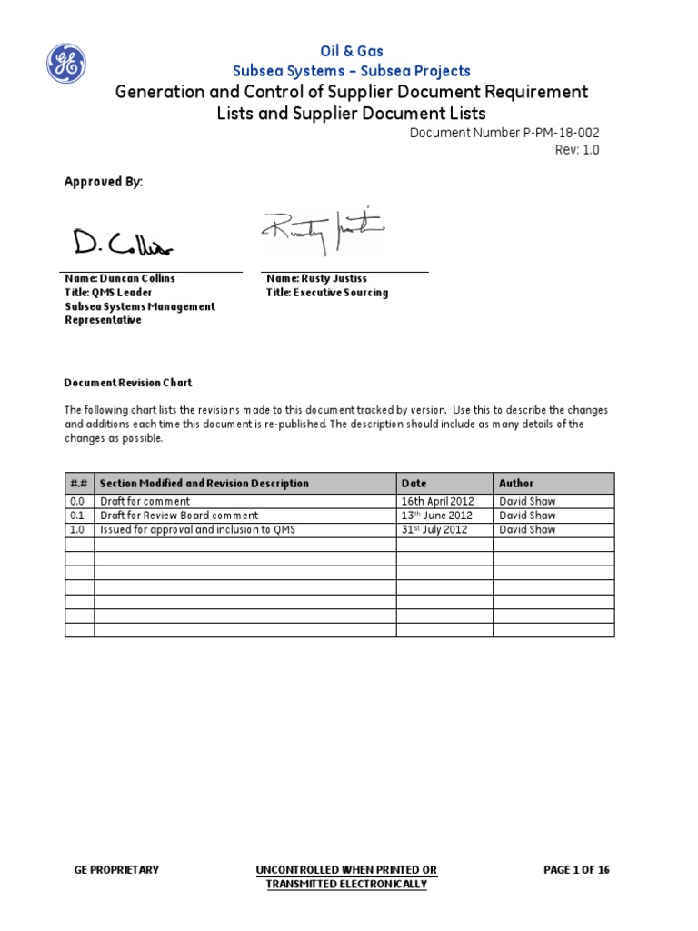 SDRL | PDF | Subsea (Technology) | Databases