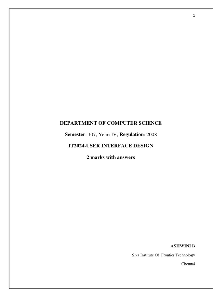 Uid 2maks With Answer | PDF | Graphical User Interfaces | Menu (Computing)