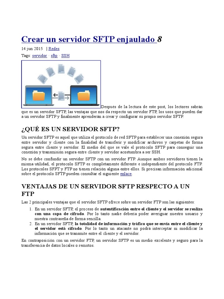 Tema 4 Configurar Un Servidor SFTP PDF | PDF | Archivo de computadora ...