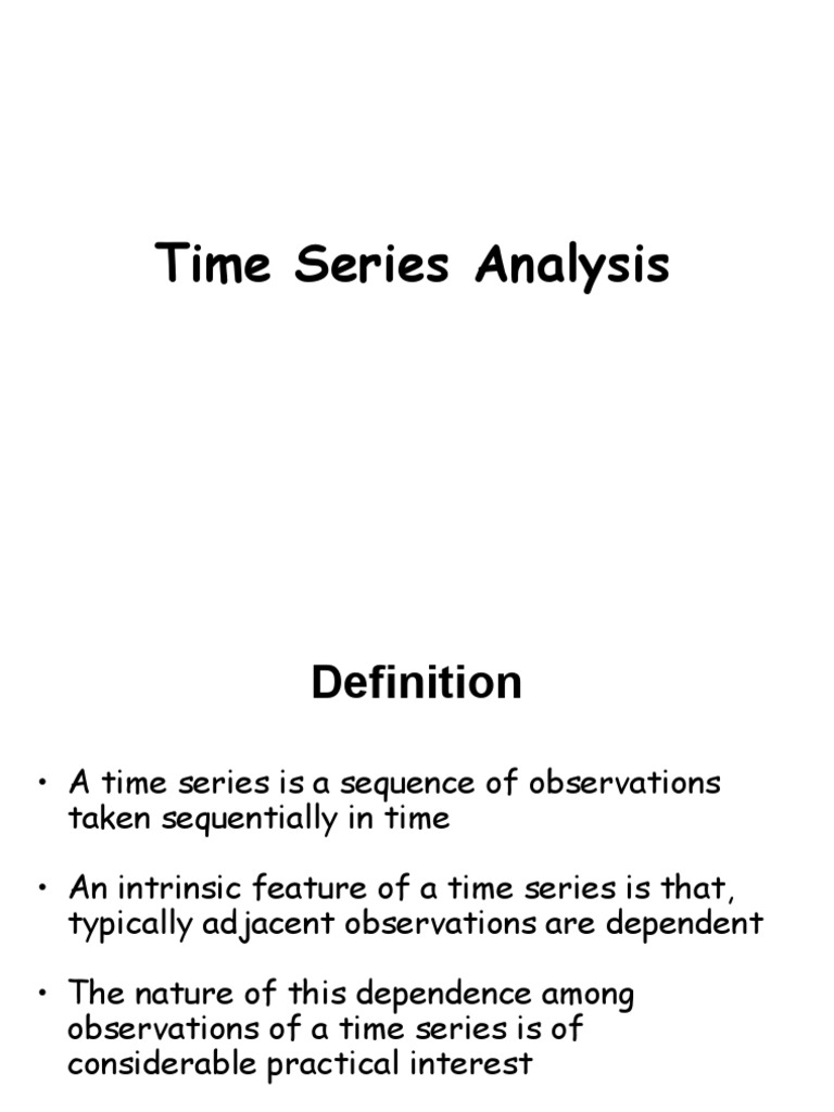 Univariate Time Series | PDF | Autoregressive Integrated Moving Average ...