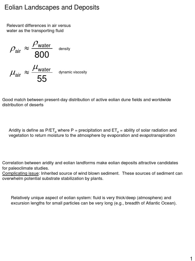 l9 Eolian System | PDF | Sediment | Dune