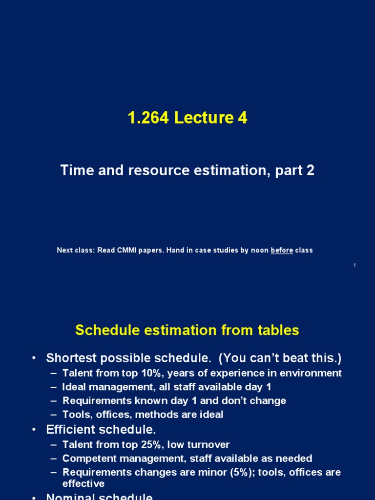 MIT1 264JF13 Lect 4 | PDF | Negotiation | Scheduling (Computing)