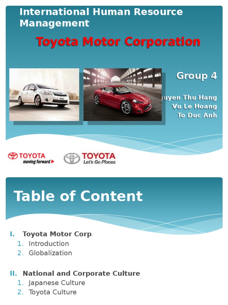 Toyota Motor Corporation | PDF | Toyota | Recruitment