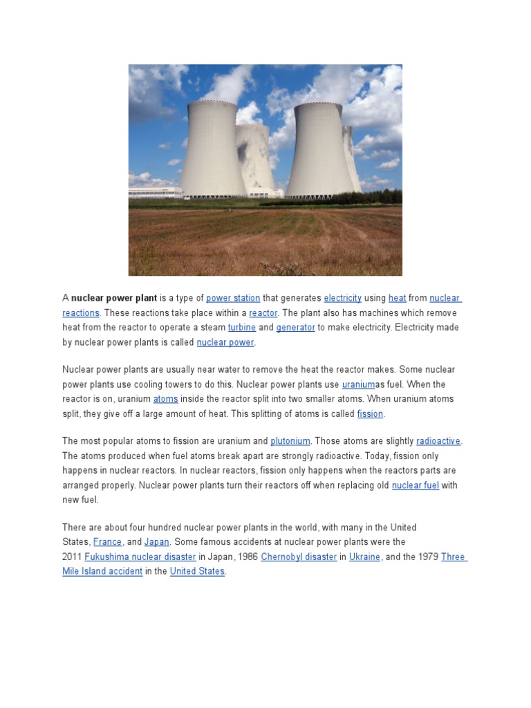 Nuclear Power Plant Research | PDF | Home & Garden | Technology ...