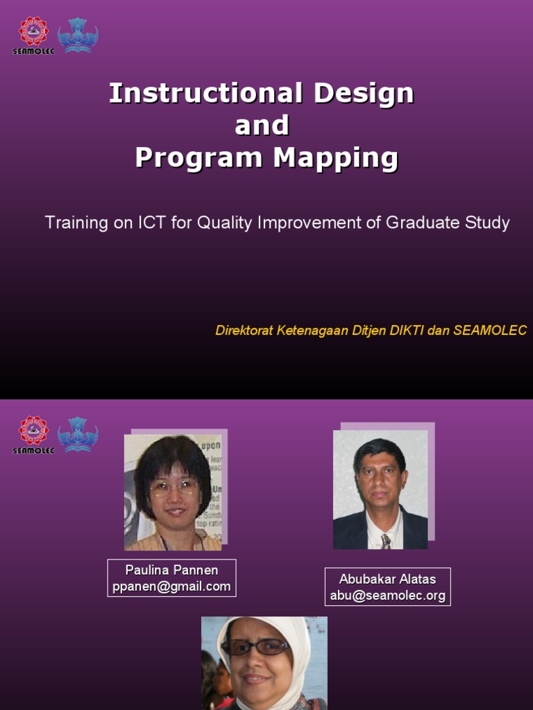 Instructional Design and Program Mapping | PDF | Instructional Design ...