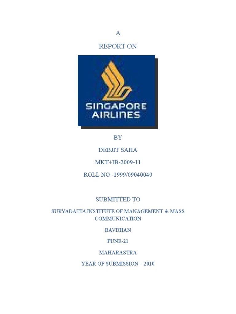 Singapore Airlines Overview | PDF | Aviation | Business
