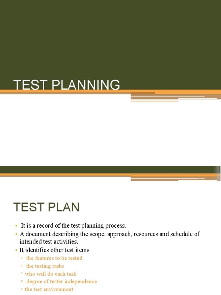 Comprehensive Test Plan Overview | PDF | Software Testing | Information ...