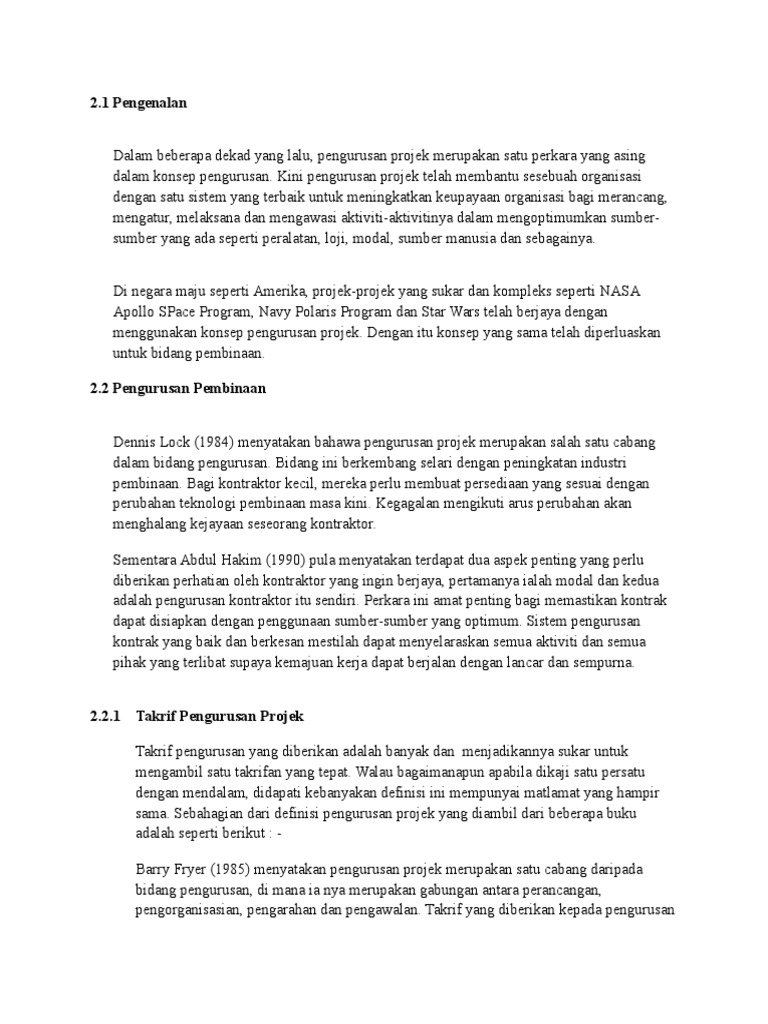 Projek Management | PDF