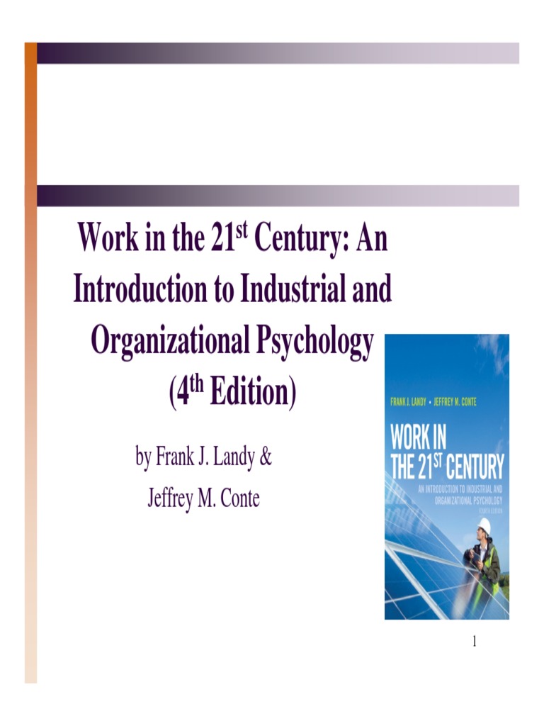 Ch01 - Introduction To Industrial and Organizational Psychology (Compatibility Mode) | PDF ...