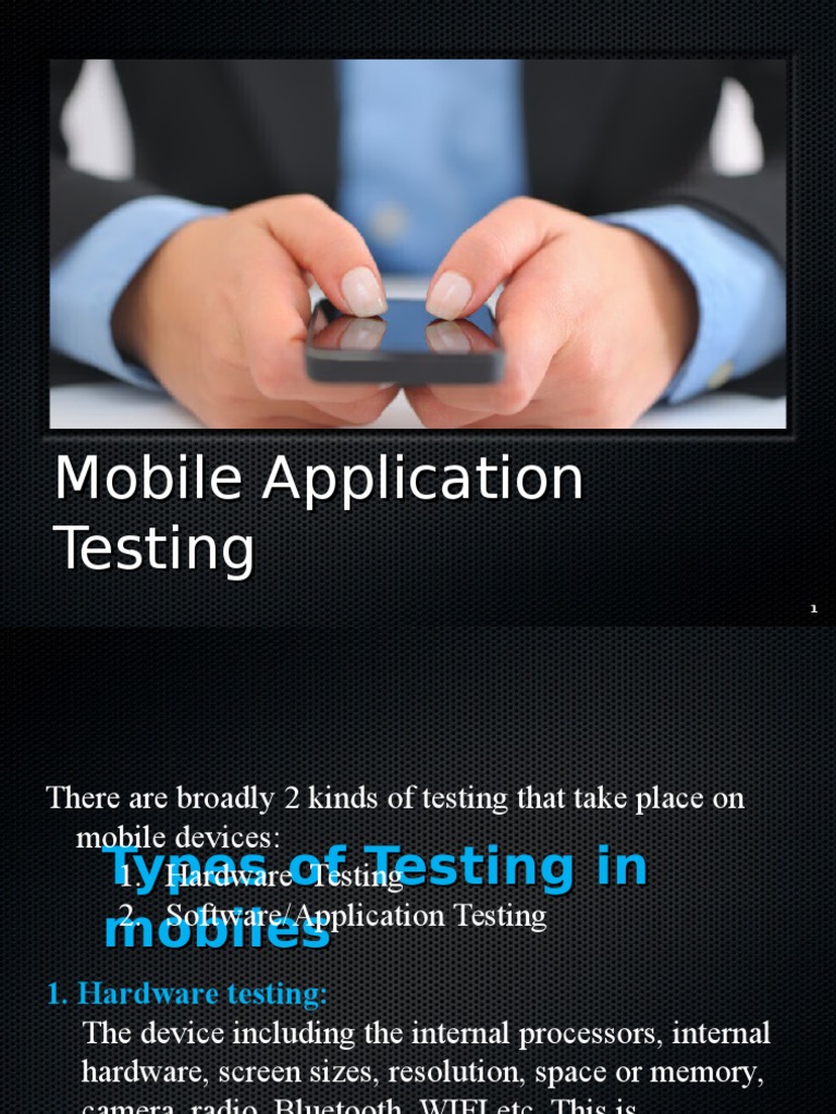 Mobile Application Testing | PDF | Mobile App | Mobile Device