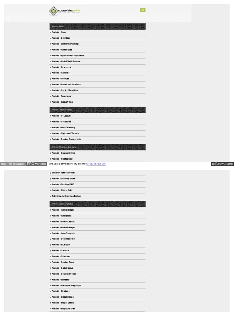 Tutorialspoint Com Android Android Sqlite Database Htm Pdf Android Operating System 