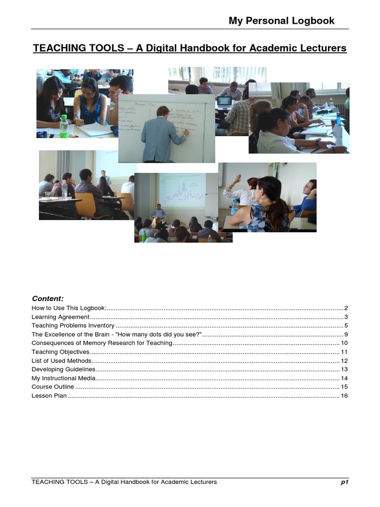 Personal Logbook For Lecturers | PDF | Memory | Lecture