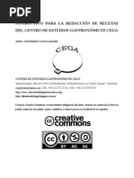 Guía - Cómo Escribir Una Receta de Cocina | PDF | Receta | Cocinando