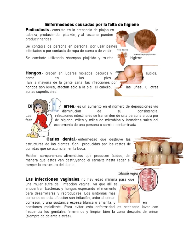 Enfermedades por falta de higiene personal | PDF