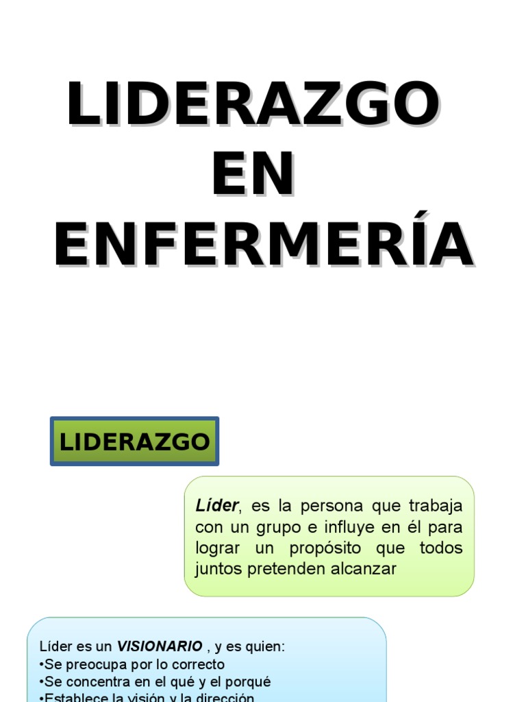 Liderazgo en Enfermeria | PDF | Liderazgo | Ciencia cognitiva