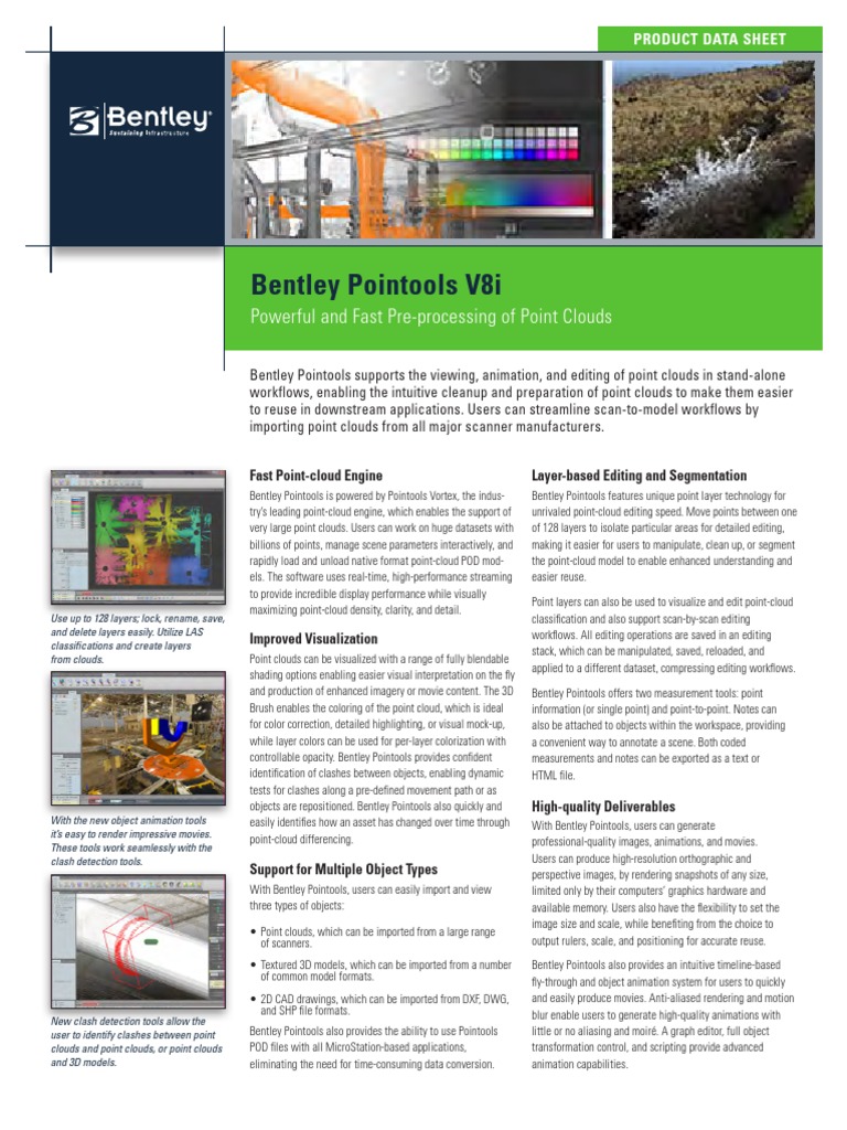 Bentley Pointools V8i: Powerful and Fast Pre-Processing of Point Clouds ...