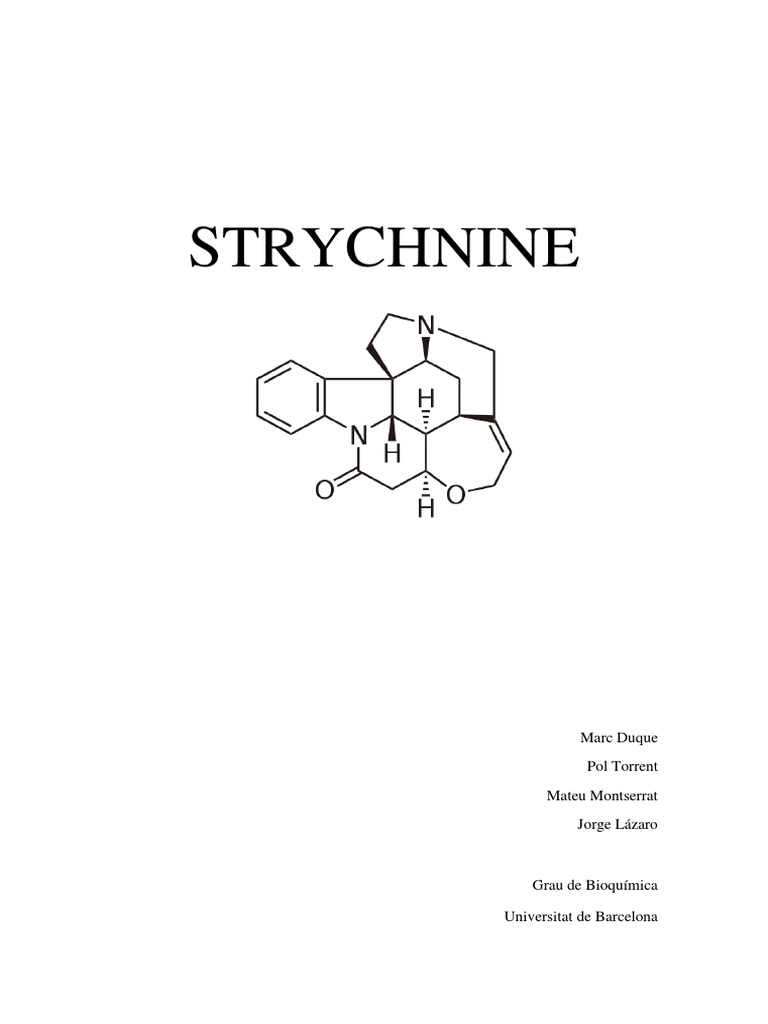 Strychnine | PDF | Gamma Aminobutyric Acid | Neurotransmitter