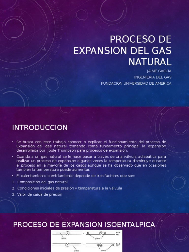 Proceso de Expansion Del Gas Natural | PDF | Refrigeración | Gases