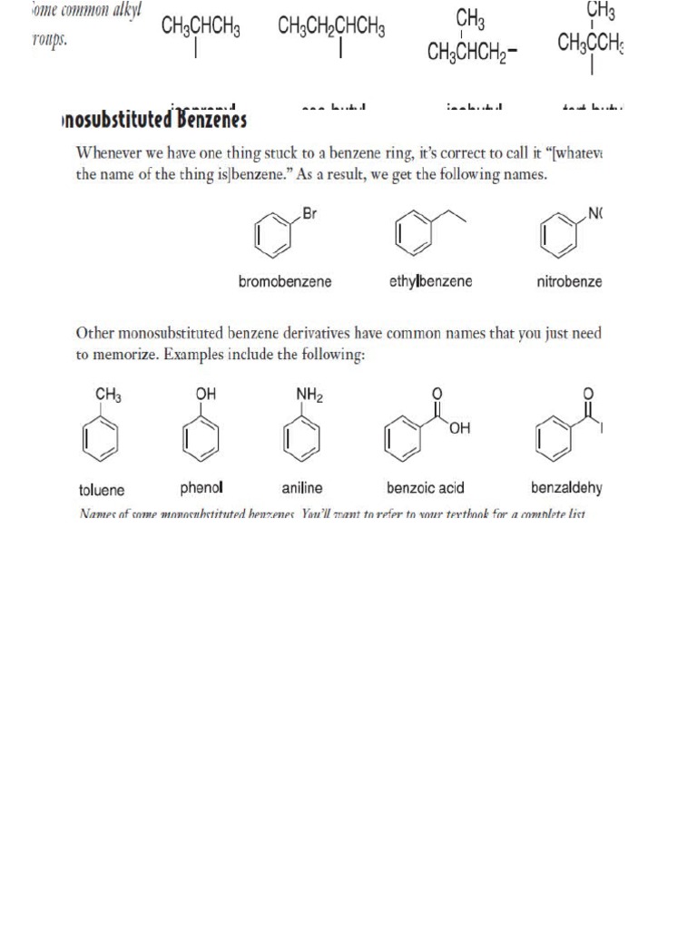 Common Names For Organic Compounds | PDF
