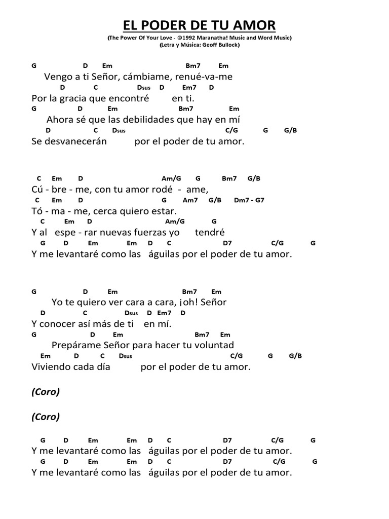 El Poder de Tu Amor | PDF