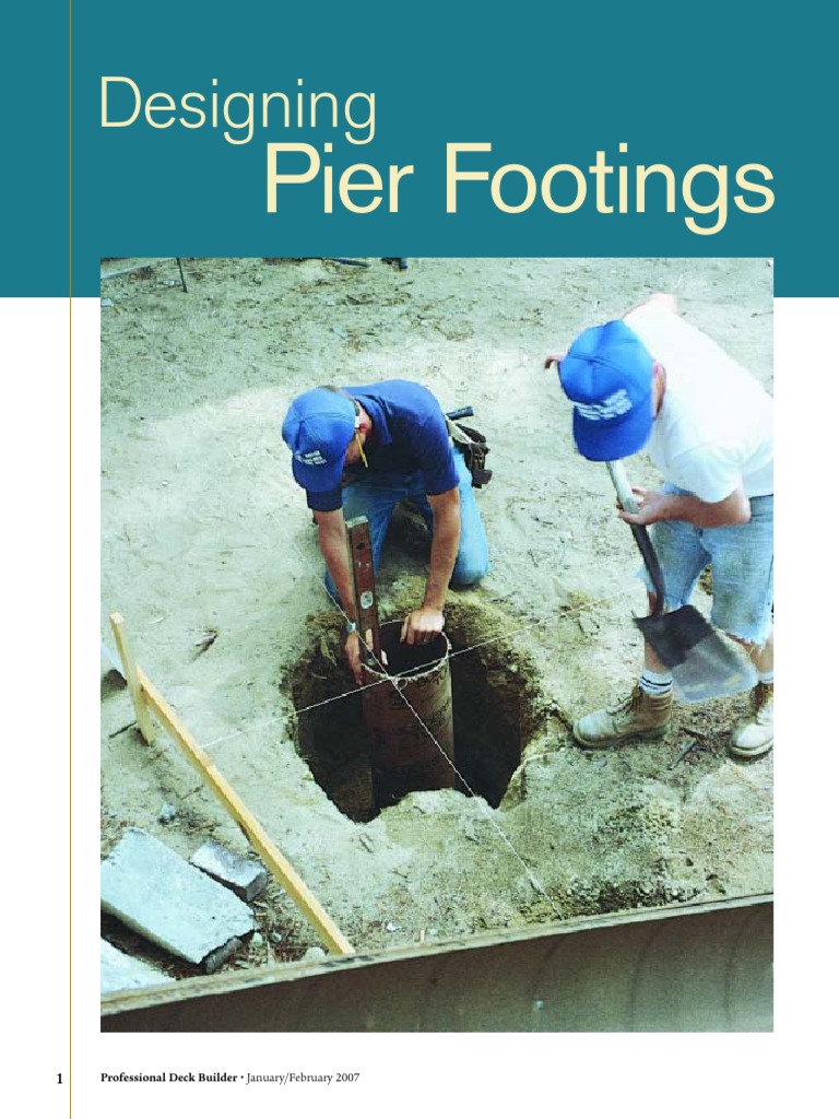Designing Pier Footings.pdf | Sand | Soil