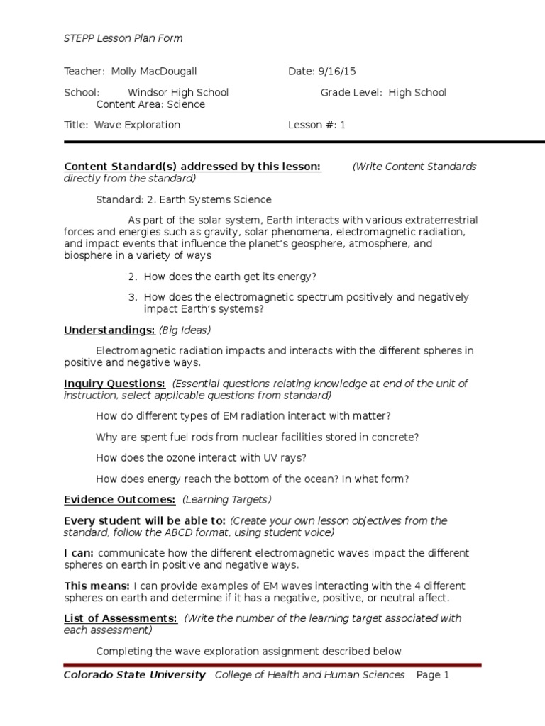 Grade 10 Electromagnetic Spectrum Lesson | PDF | Electromagnetic ...