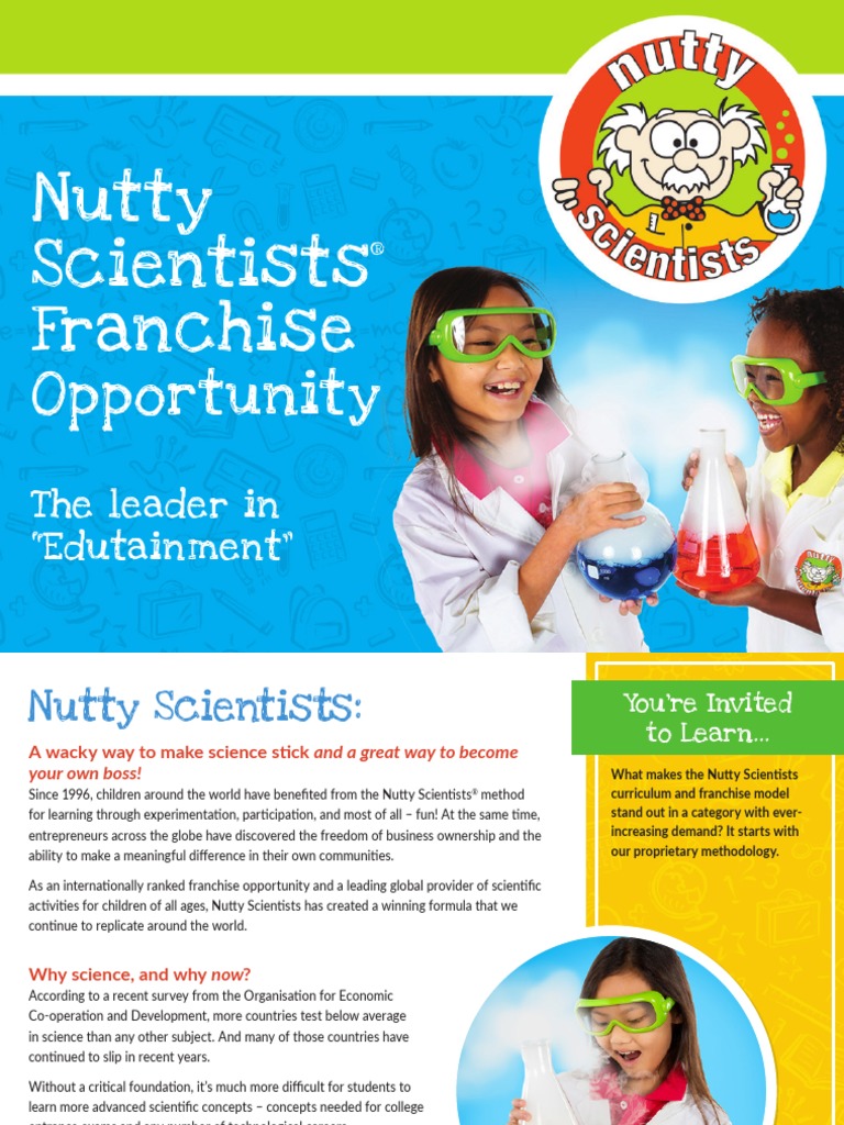 NuttyScientists Franchise Brochure English | PDF | Franchising | Science