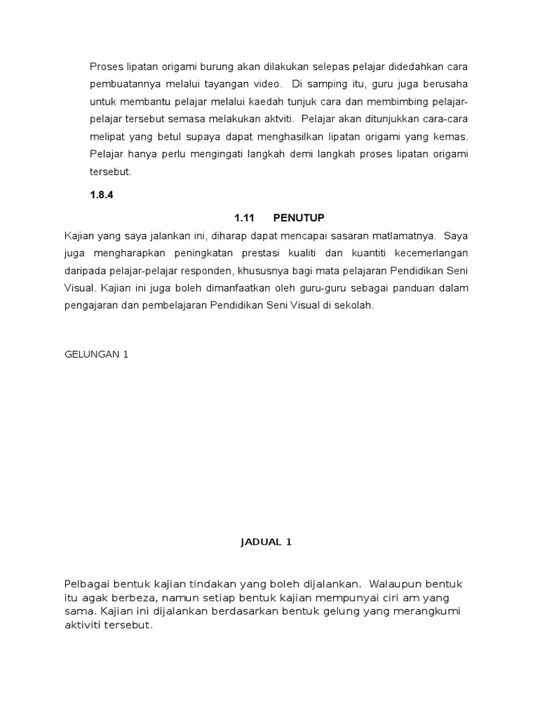 Proses Lipatan Origami | PDF