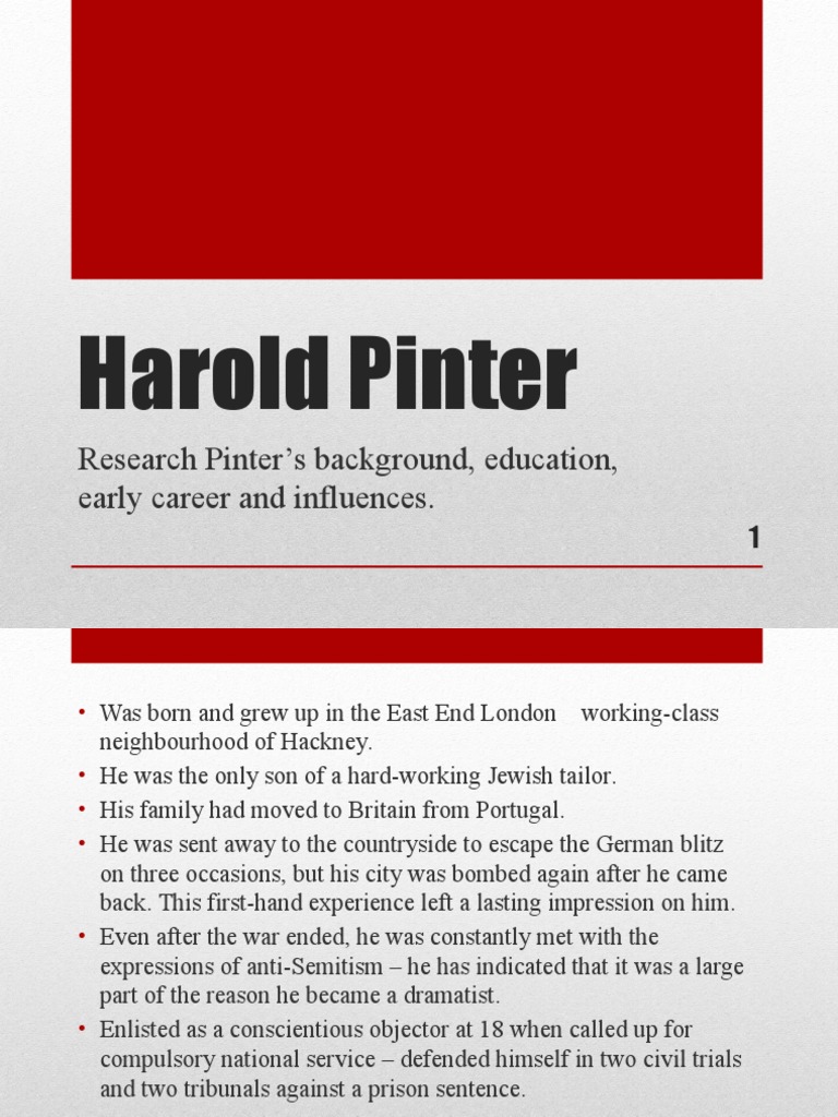 Harold Pinter | PDF