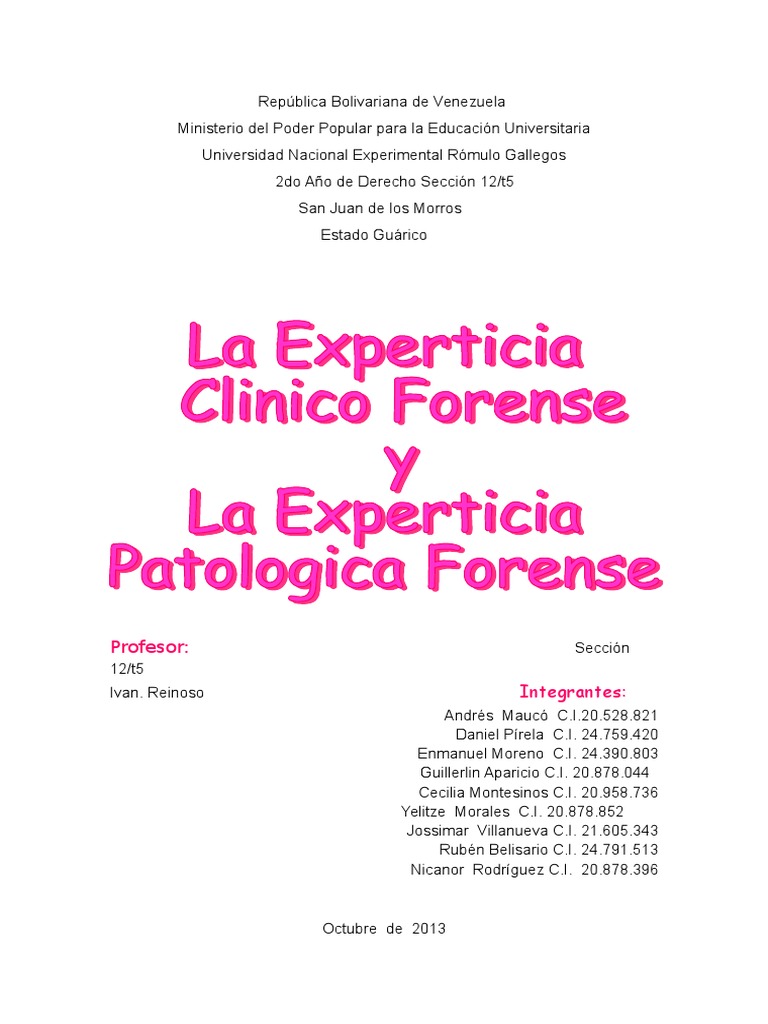 Documentologia Forense Trabajo | PDF | Testigo experto | Muerte