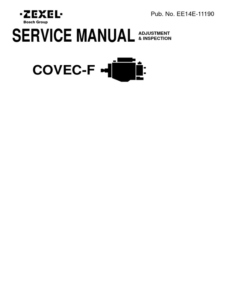 Manual Bomba Injetora 4d56 COVEC - F | PDF | Electrical Connector | Pump