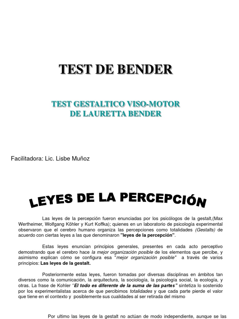 Tarjetas del Test de Bender | PDF | Engaño | Manual Diagnóstico y ...