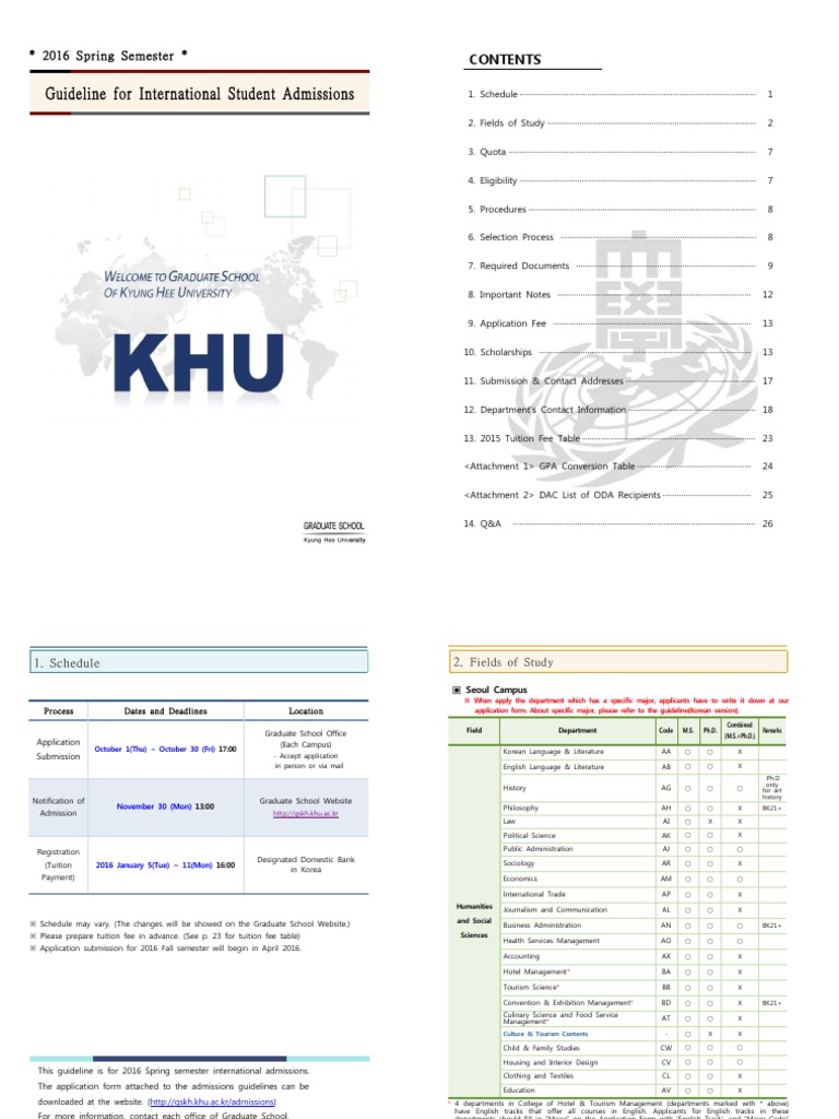Guideline For International Student Admissions | PDF | Graduate School ...