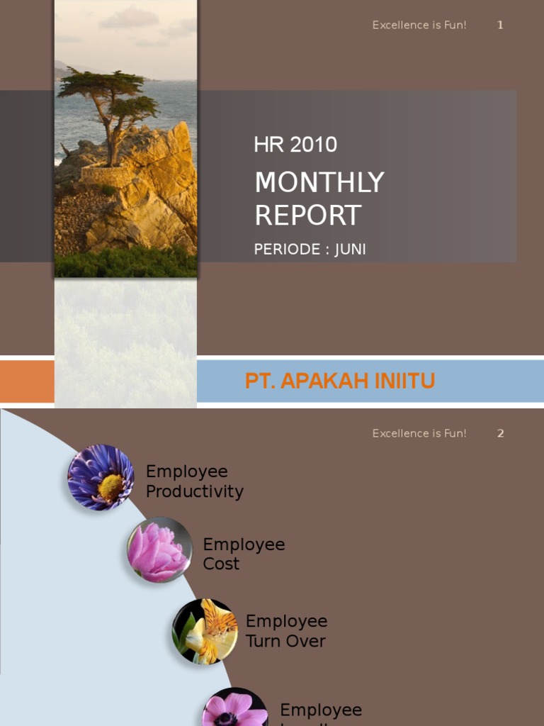 Laporan Bulanan HRD | PDF